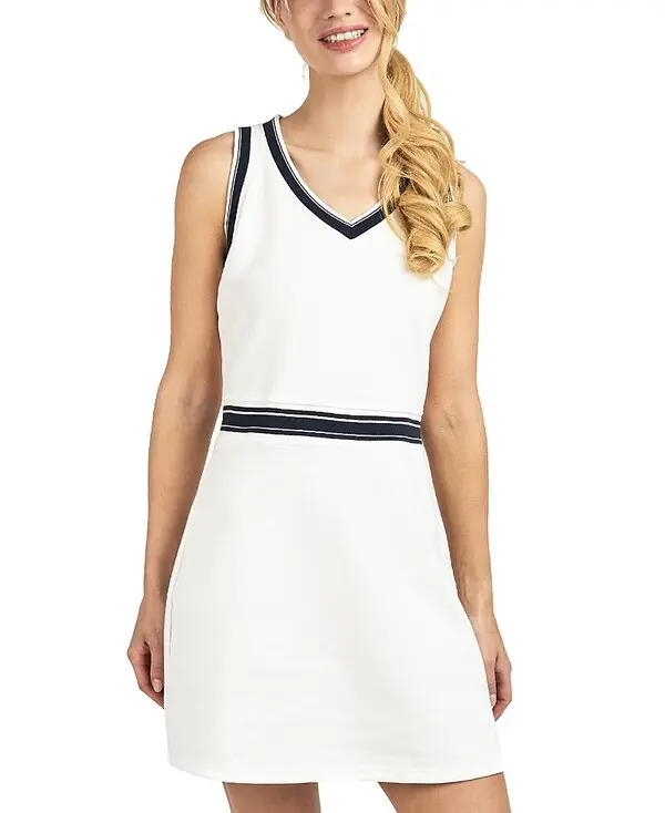 ELLE COLLECTION Drop Waist Dress - White