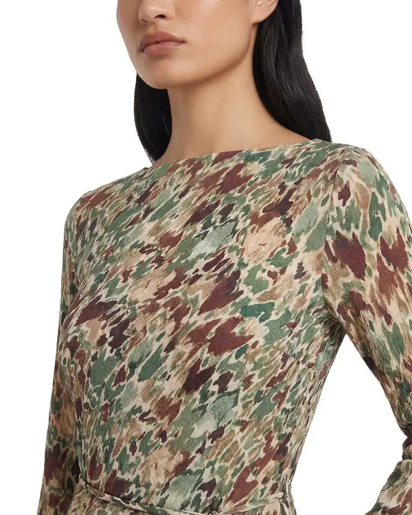 Maggy London Long Sleeve Printed Dress