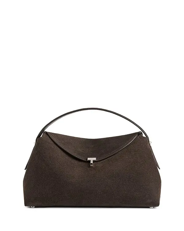 TOTEME T-lock Suede Top Handle Bag