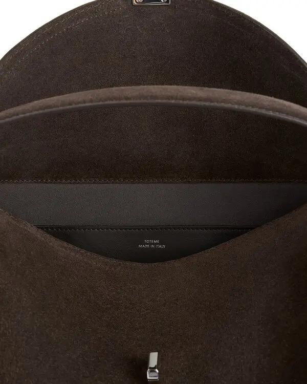 TOTEME T-lock Suede Top Handle Bag