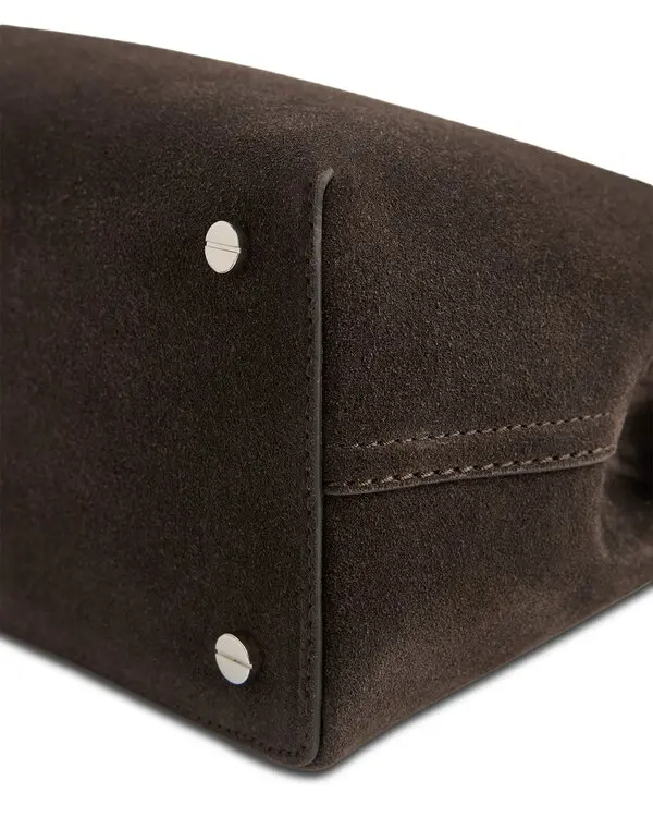 TOTEME T-lock Suede Top Handle Bag