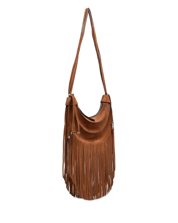 Farm Rio Small Suede Hobo Bag