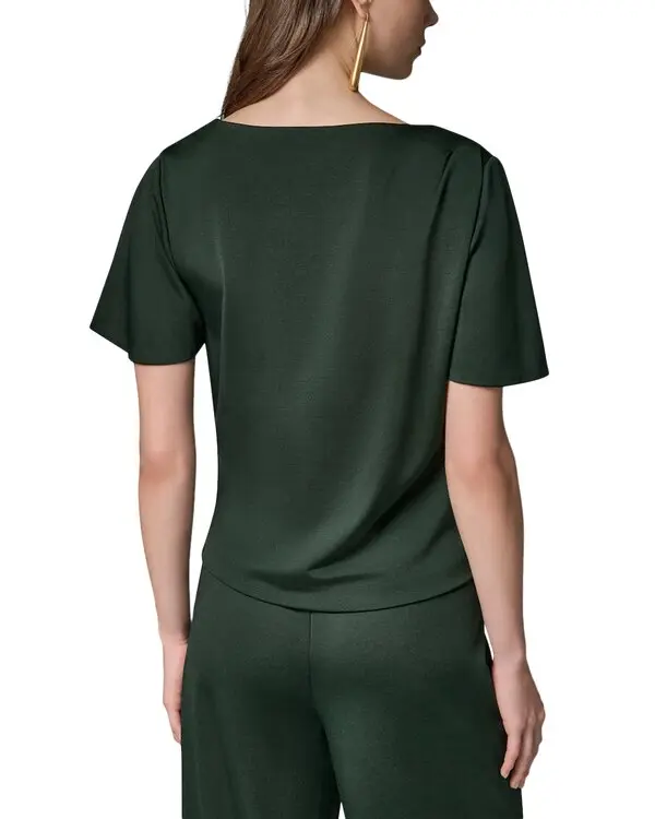 Donna Karan New York Hardware Trim Ruched Top