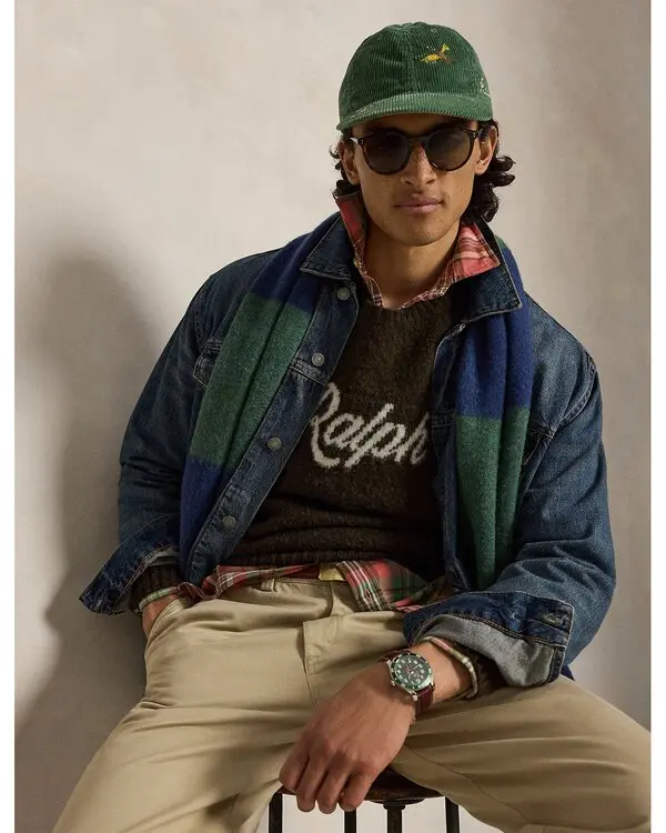 Polo Ralph Lauren The Ralph Wool Blend Logo Crewneck Sweater - Camel Melange