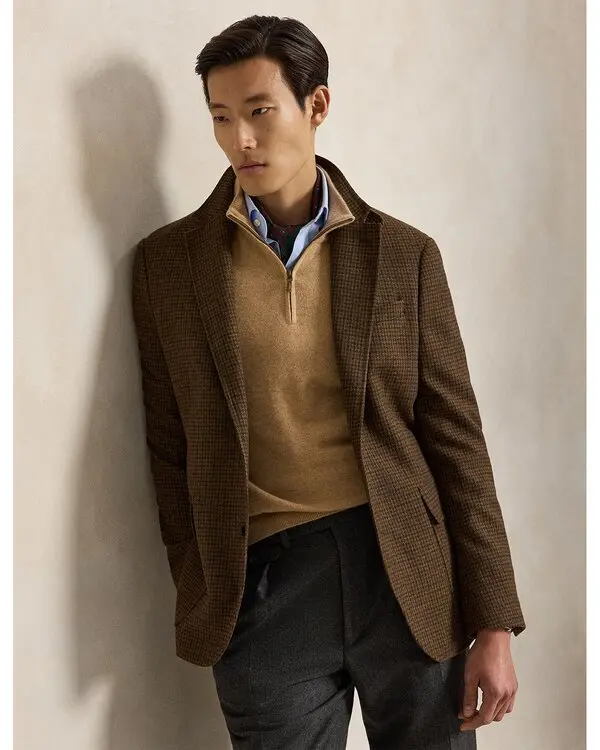 Polo Ralph Lauren Cashmere Stand Collar Zip Sweater