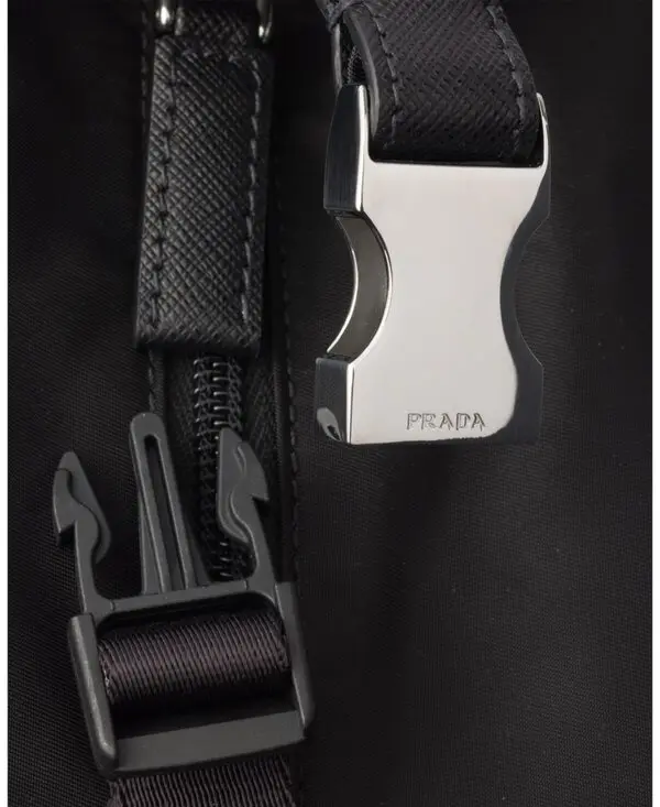 Prada Re-nylon And Saffiano Leather Shoulder Bag