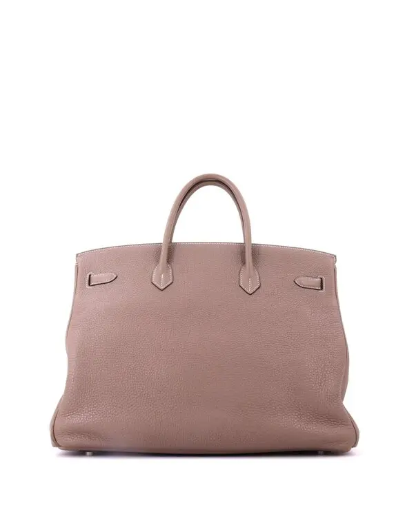 Hermès Birkin 40 Handbag Grey Togo With Palladium Hardware - Etoupe