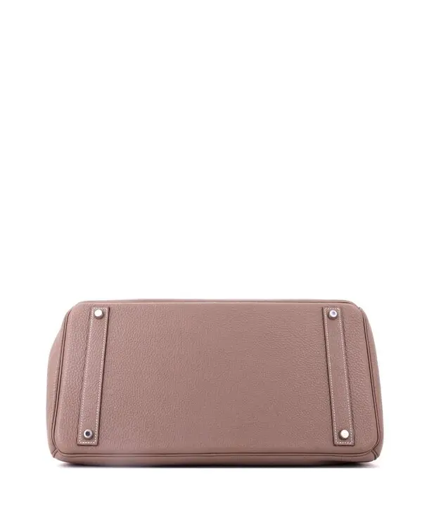 Hermès Birkin 40 Handbag Grey Togo With Palladium Hardware - Etoupe