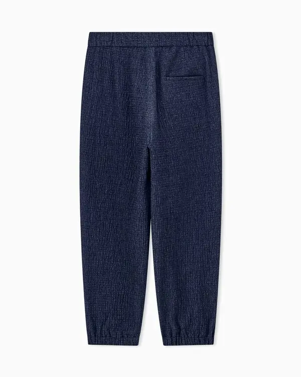 Giorgio Armani Froissé Wool Silk Cashmere Trousers