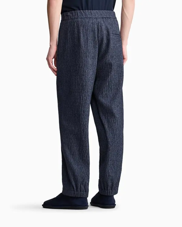 Giorgio Armani Froissé Wool Silk Cashmere Trousers