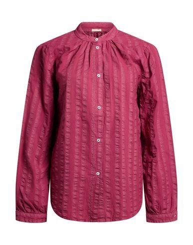 Massimo Alba Cotton And Polyamide Seersucker Mandarin Collar Shirt