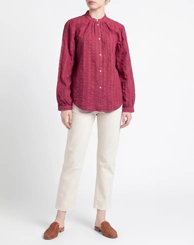Massimo Alba Cotton And Polyamide Seersucker Mandarin Collar Shirt