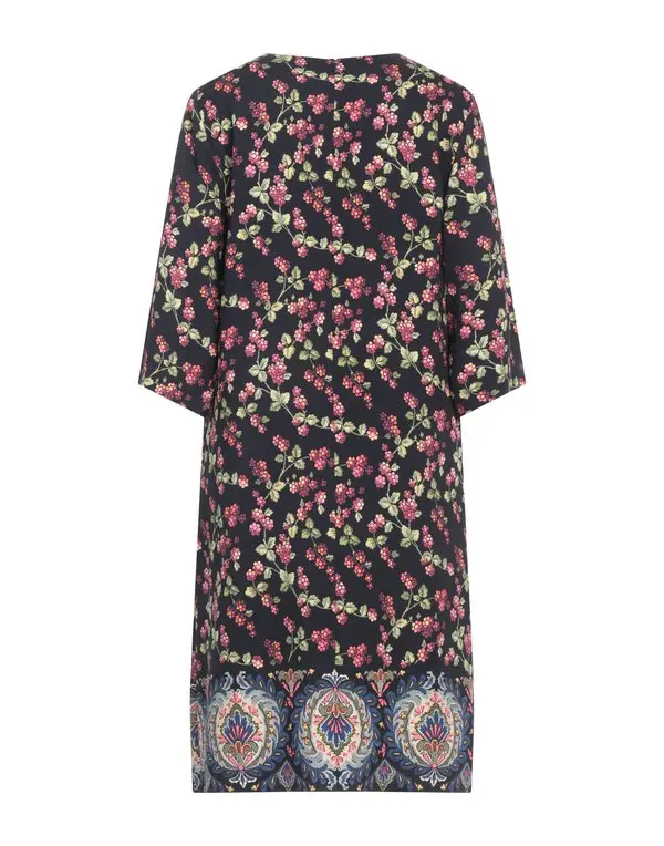 Etro Midi Dress Midnight Size Viscose, Elastane