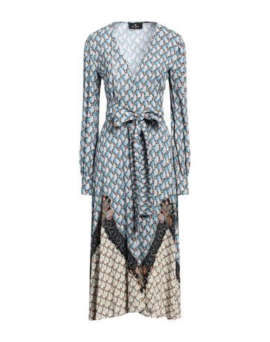 Etro Midi Dress Size Viscose, Elastane - Azure