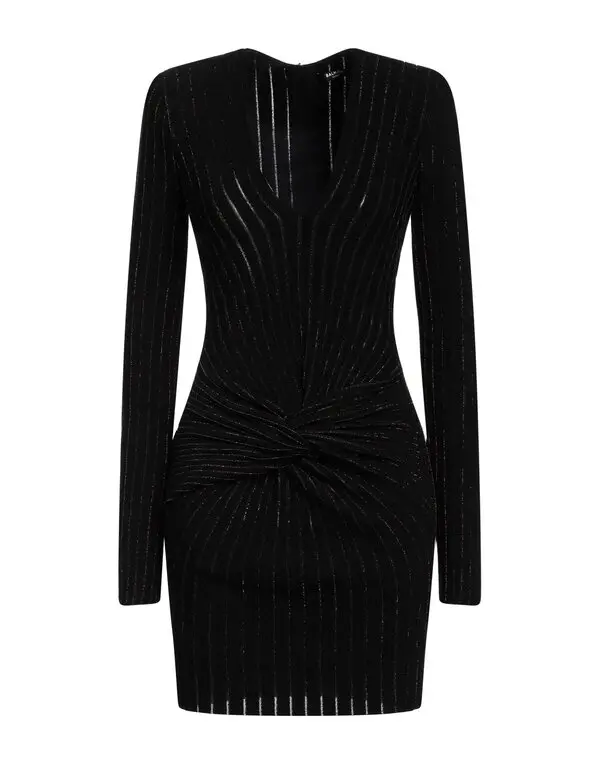 Balmain Mini Dress Size Viscose, Polyester