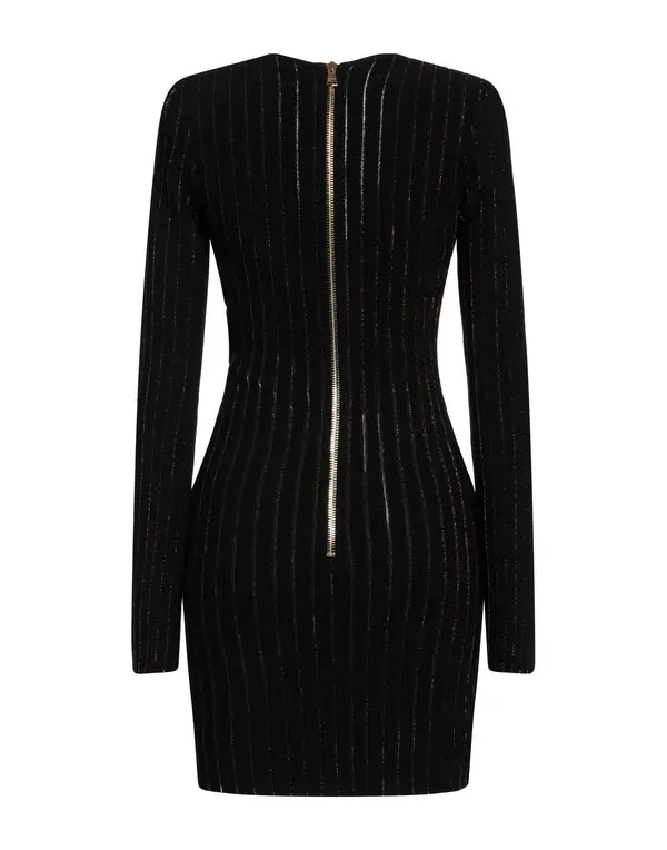 Balmain Mini Dress Size Viscose, Polyester