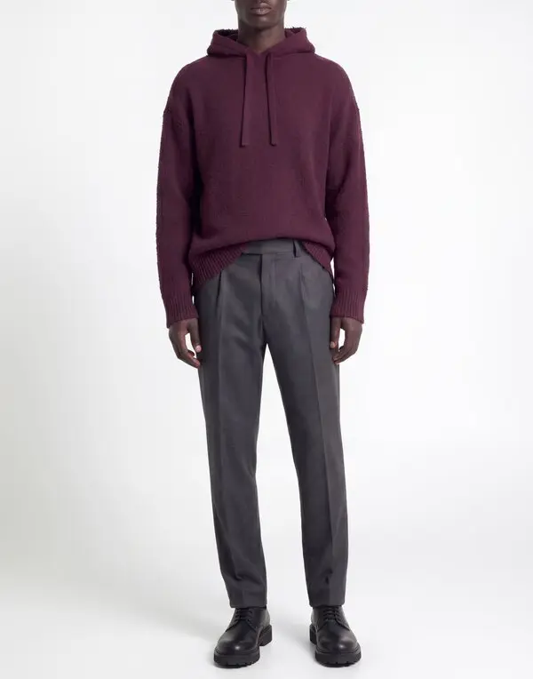 ROBERTO COLLINA Merino Wool Textured Hoodie