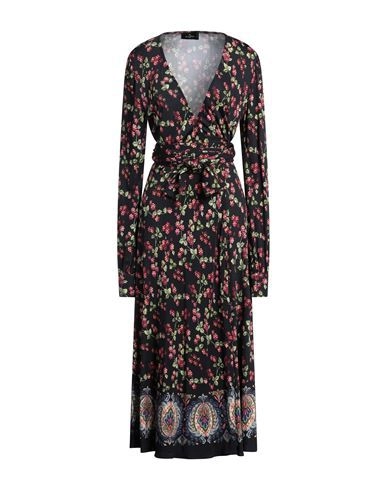 Etro Midi Dress Midnight Size Viscose - Blue