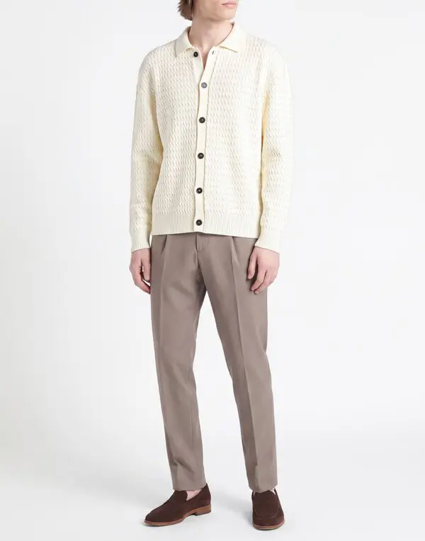 Tagliatore Cardigan Ivory Size Virgin Wool