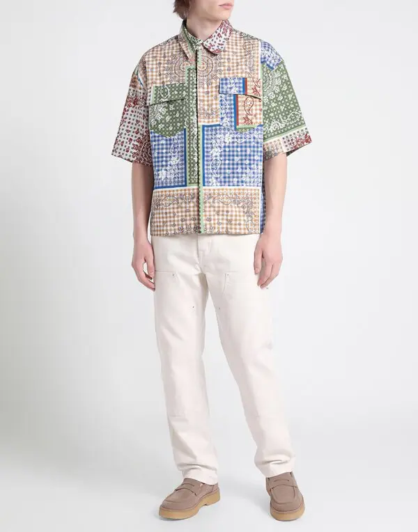 Rhude Shirt Size Linen, Cotton