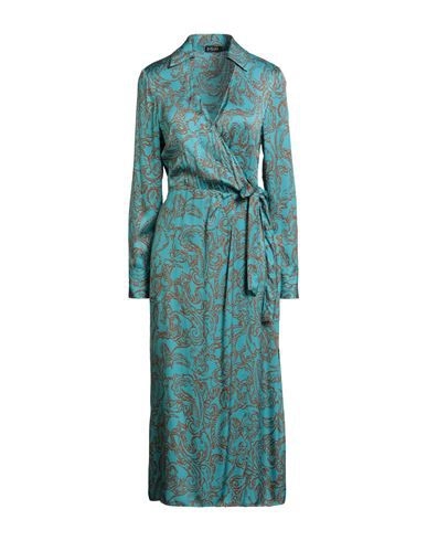 Liu Jo Viscose Paisley Midi Wrap Dress - Deep Teal