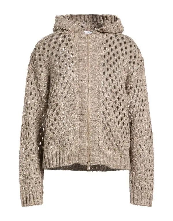 Brunello Cucinelli Cardigan Size Silk, Linen, Polyamide, Polyester