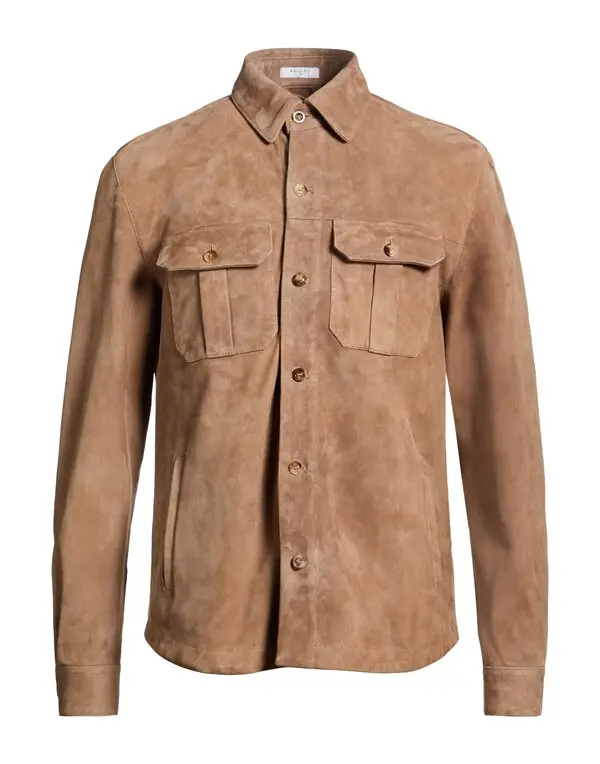 Boglioli Jacket Camel Size Leather