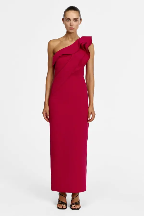 Acler Matlock Maxi Dress - Berry