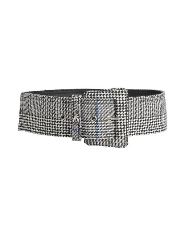 Patrizia Pepe Jacquard Glen Plaid Wide Belt