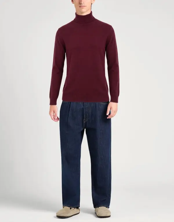 BROOKSFIELD Cashmere Turtleneck Sweater - Red