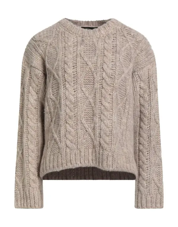 Dsquared2 Sweater Taupe Size Alpaca Wool, Cotton, Wool