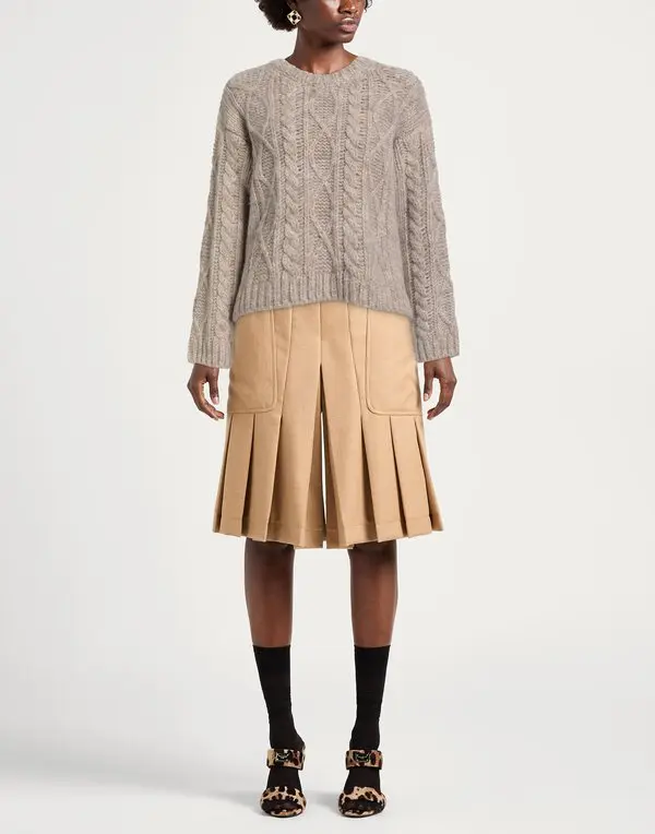 Dsquared2 Sweater Taupe Size Alpaca Wool, Cotton, Wool