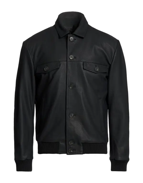 Alpha Studio Ovine Leather Casual Jacket