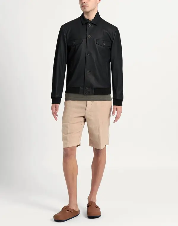 Alpha Studio Ovine Leather Casual Jacket