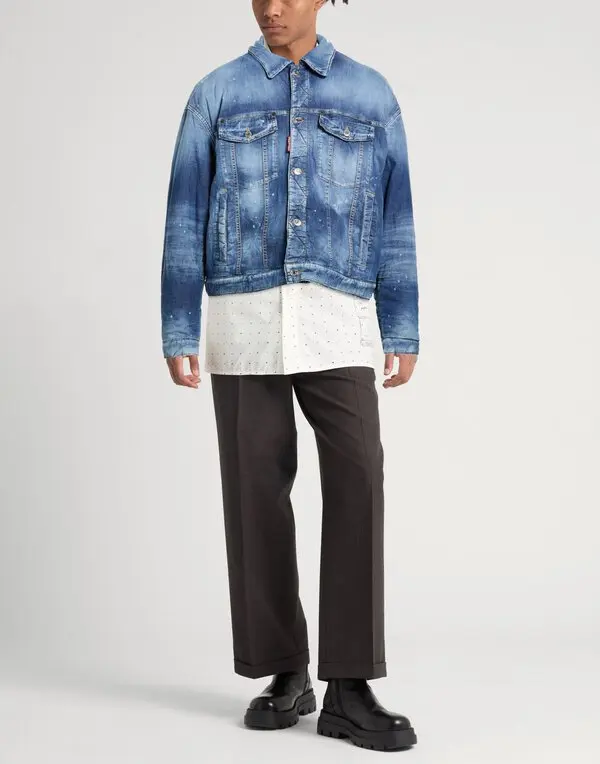 Dsquared2 Denim Outerwear Size Cotton, Elastane