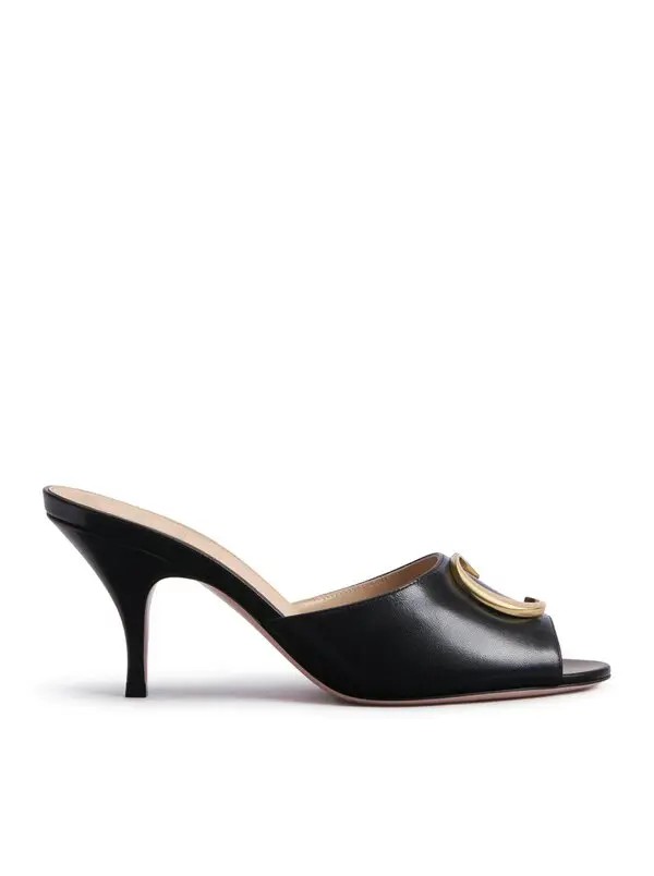 Dior Lambskin Initials Heel Sandal
