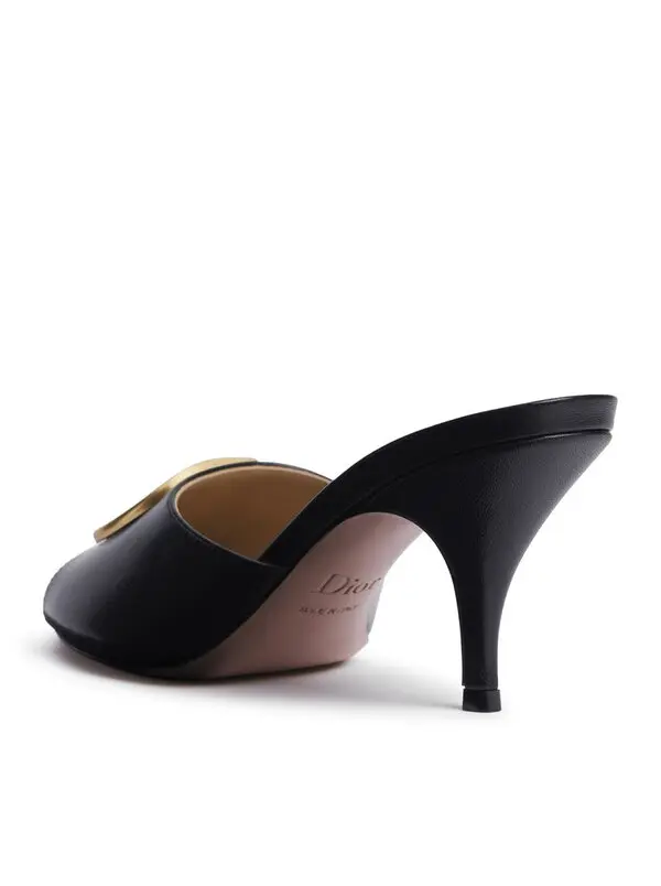 Dior Lambskin Initials Heel Sandal