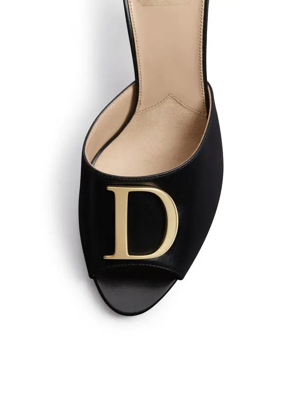Dior Lambskin Initials Heel Sandal