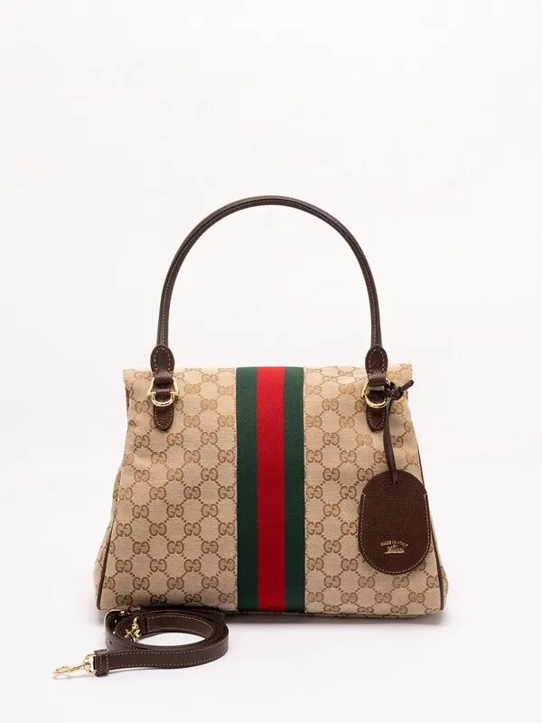 Gucci Paparazzo Gg Medium Handbag - Cream