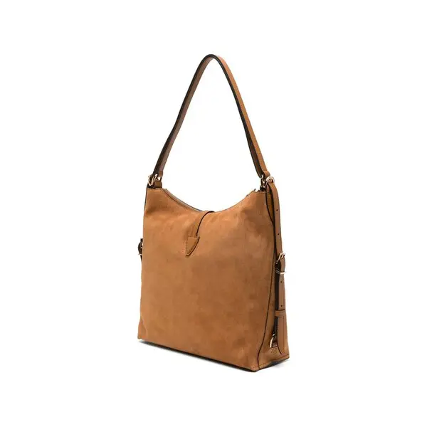 TOD'S Small T Timeless Suede Shoulder Bag