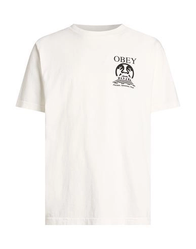 Obey T-shirt Size Cotton - White