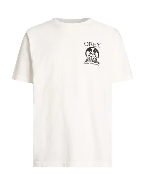 Obey T-shirt Size Cotton - White