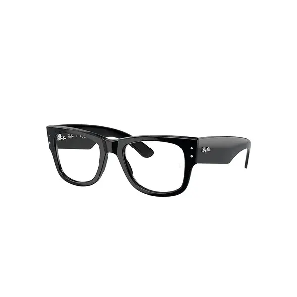 Ray-ban Mega Wayfarer Optics Eyeglasses Frame Clear Lenses Polarized - Black
