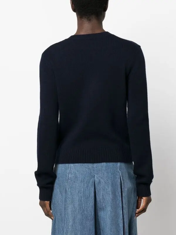LISA YANG Mable Cashmere Crewneck Sweater - Blue
