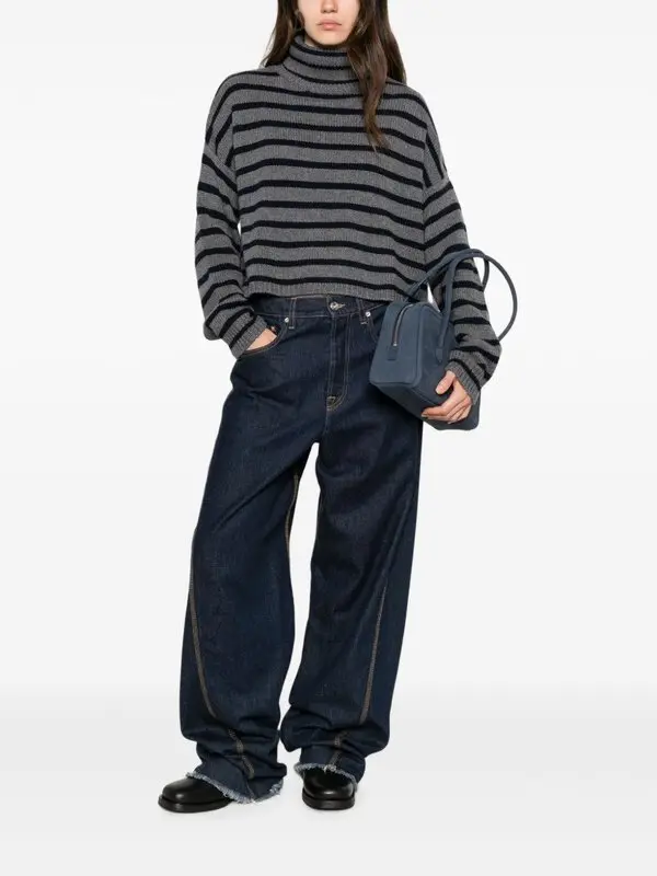 LISA YANG Zerlina Cashmere Turtle-neck Sweater - Grey