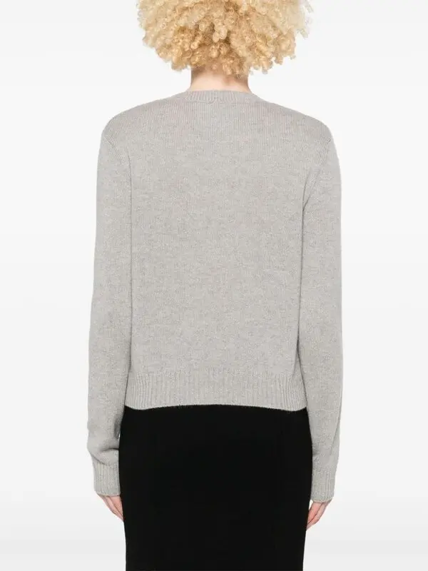 LISA YANG Mable Cashmere Crewneck Sweater - Grey