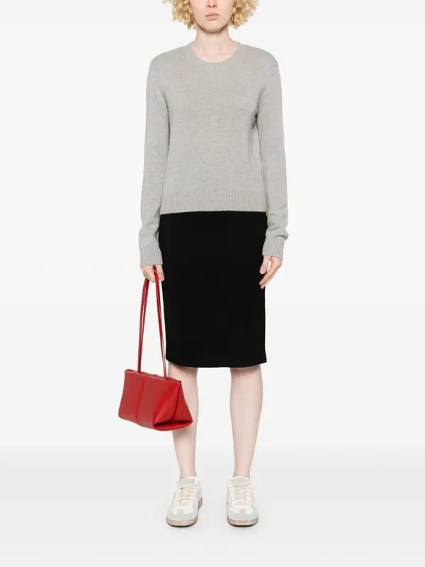 LISA YANG Mable Cashmere Crewneck Sweater - Grey