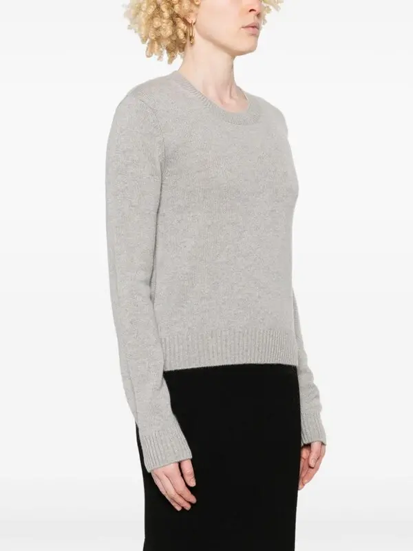 LISA YANG Mable Cashmere Crewneck Sweater - Grey