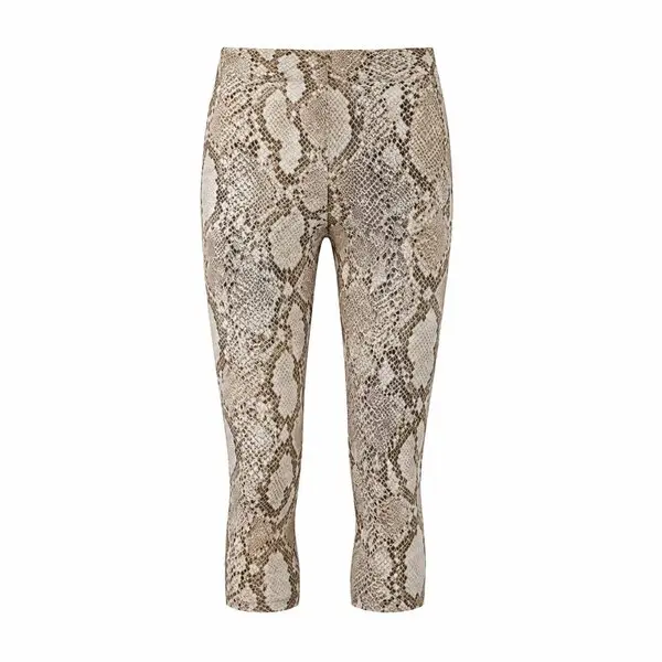 JUNIE Snakeprint Capri Pants