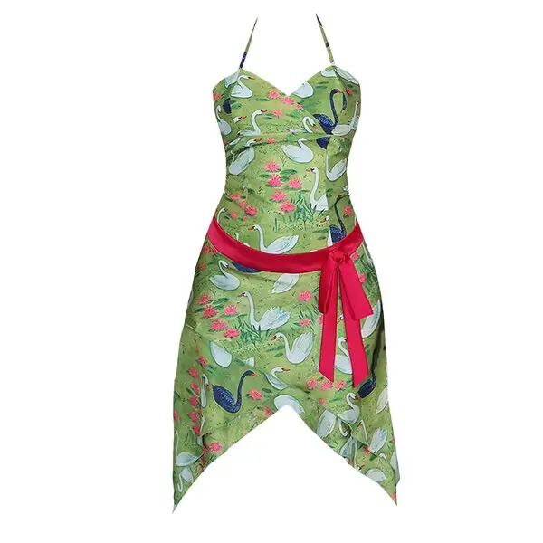 28NATELIER Green / Pink The Pond Dress